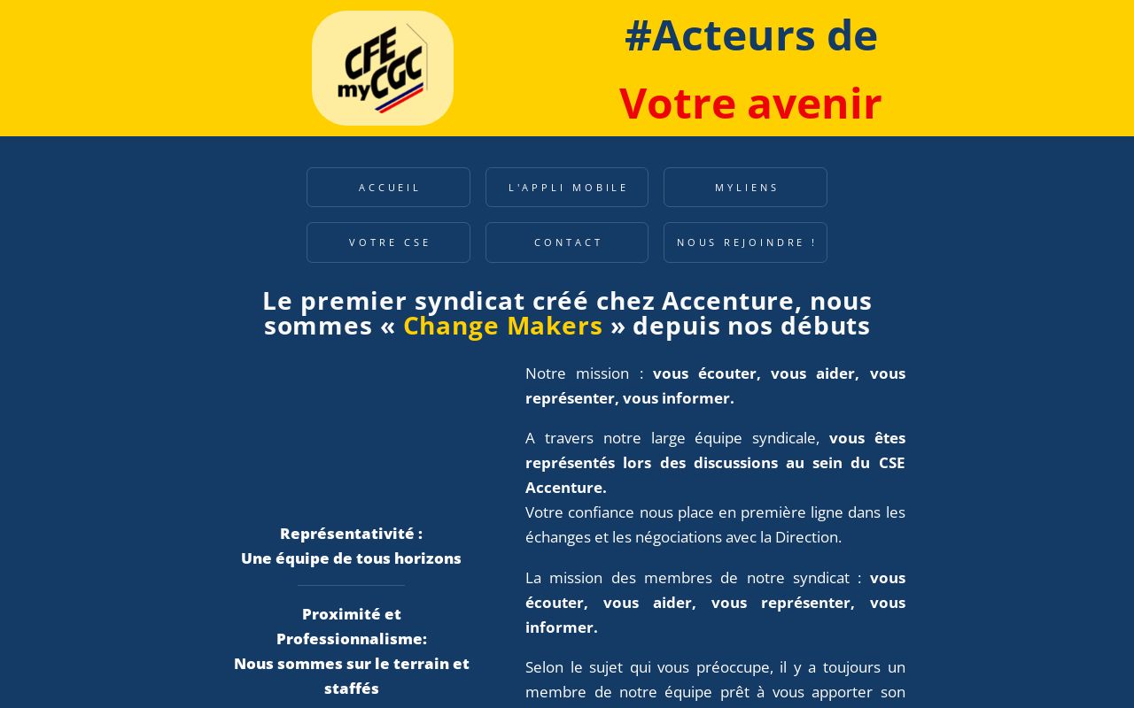 myCFE-CGC Accenture #Acteurs de Votre avenir